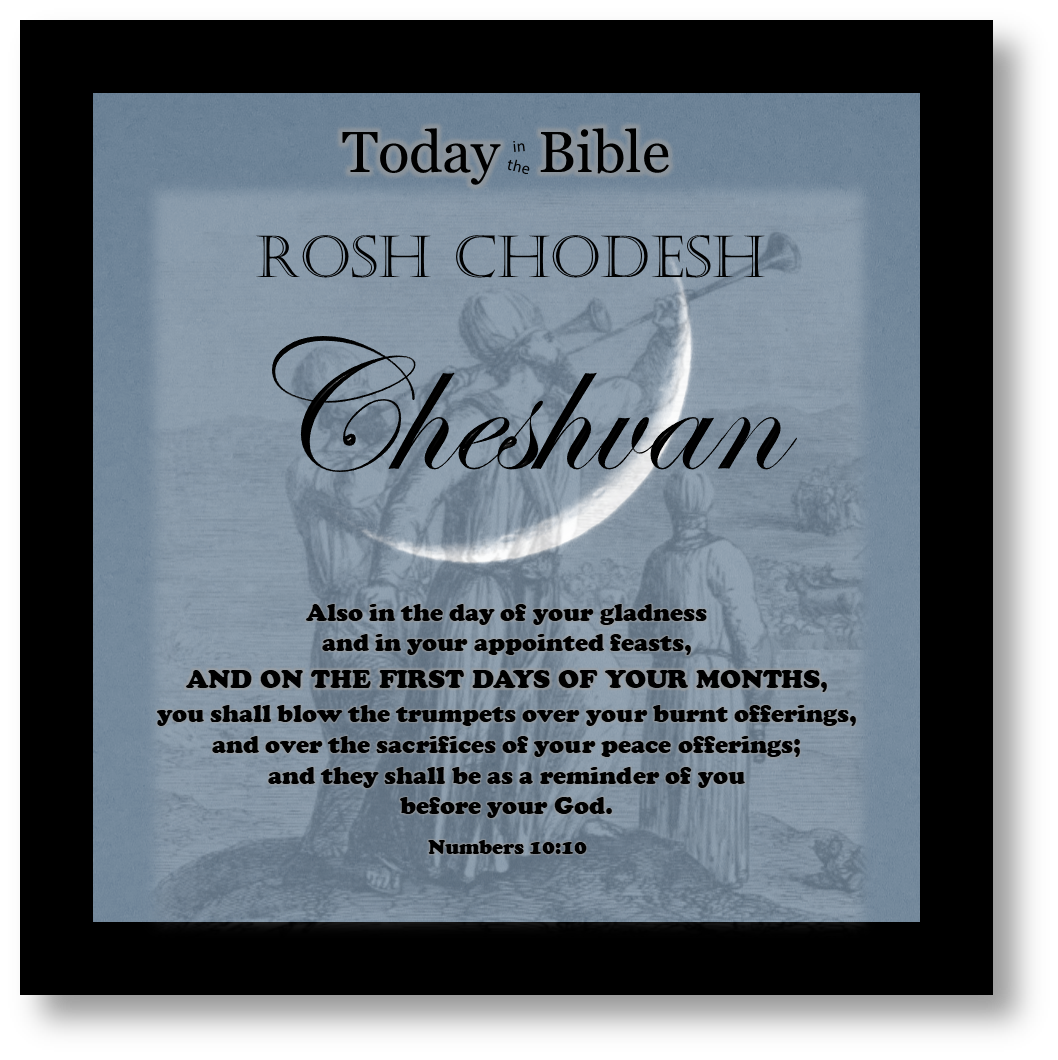 8th Month – Cheshvan – Today in the Bible