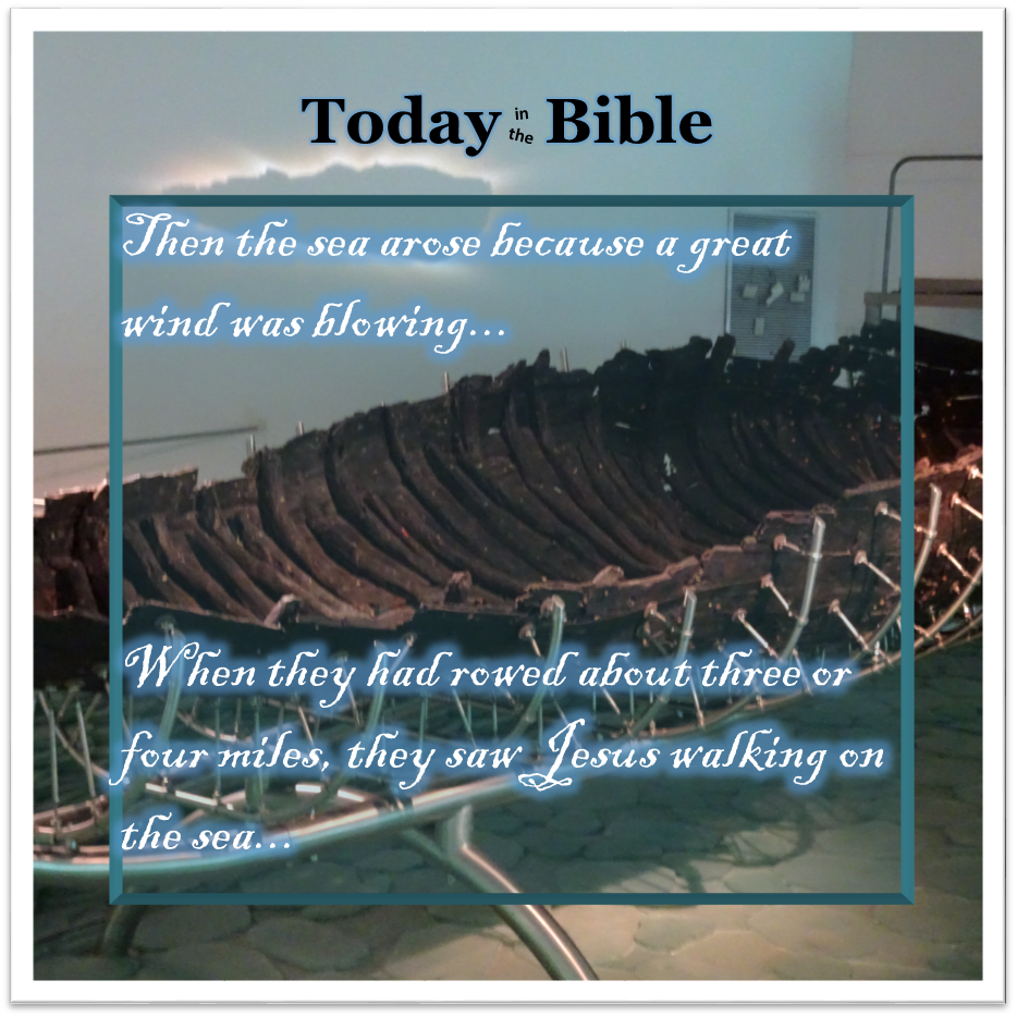 Adar 20 – They saw Jesus walking on the sea… – Today in the Bible