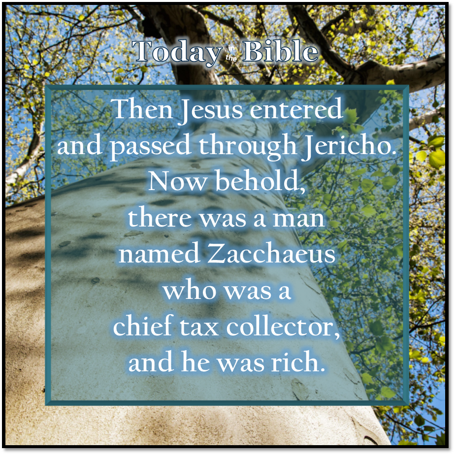 Adar II 21 – There was a man named Zacchaeus… – Today in the Bible