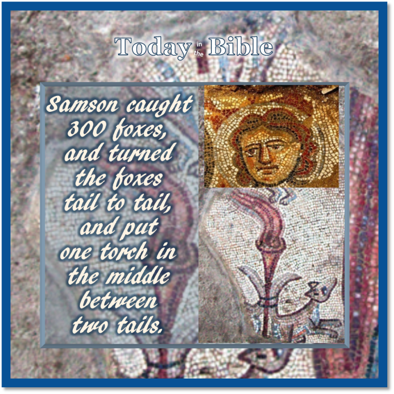 Today in the Bible – Focused on placing biblical events on today’s calendar