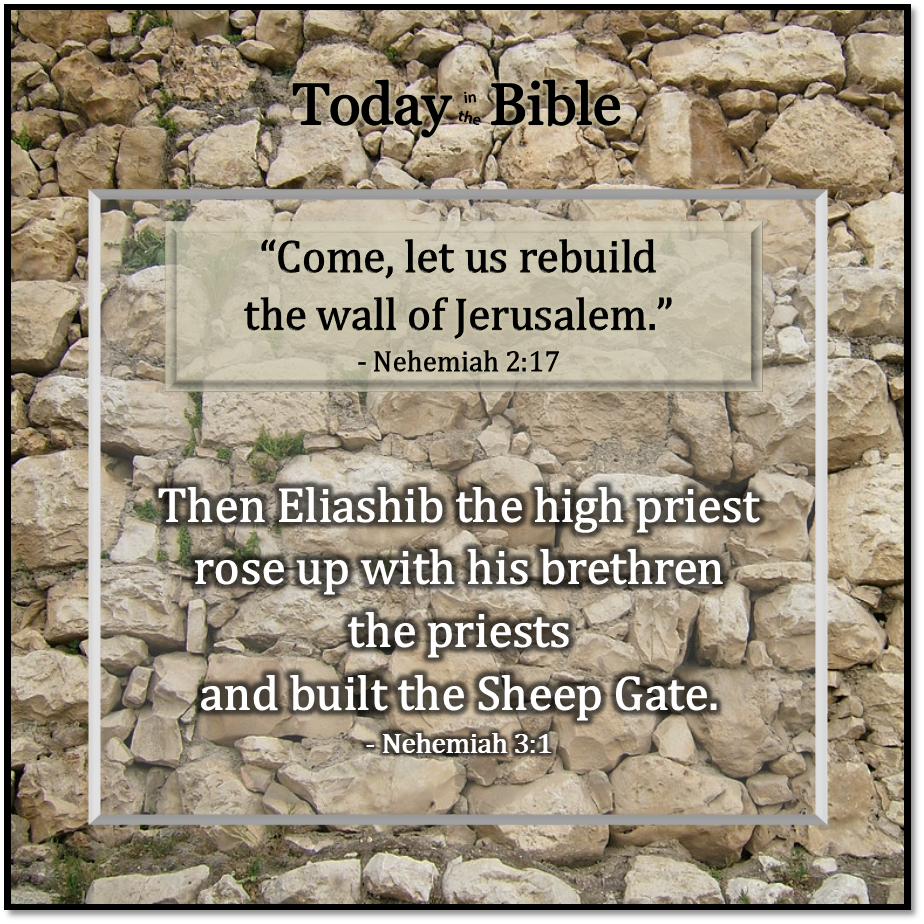 Av 4 – Eliashib the High Priest – Today in the Bible