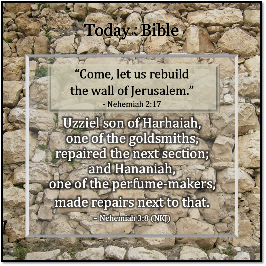 Av 14 – They Restored Jerusalem as far as the Broad Wall – Today in the ...