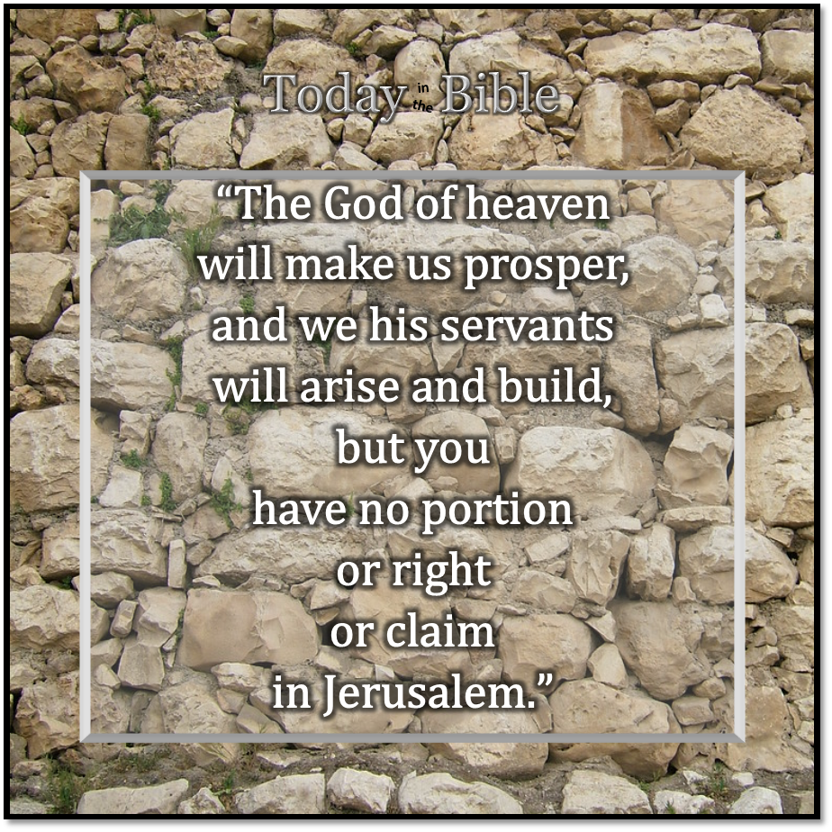 Tammuz 22 – The God of heaven will make us prosper, and we his servants ...