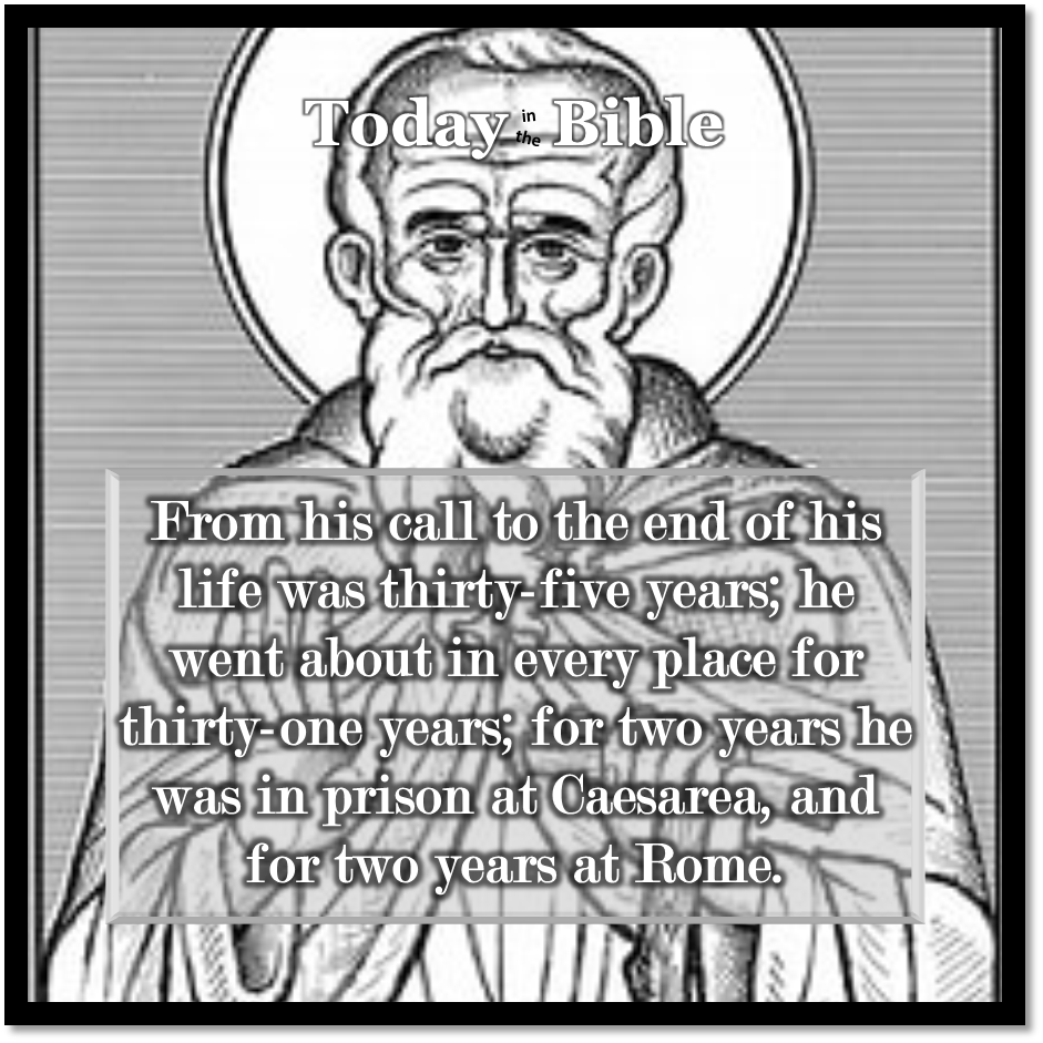 Tammuz 29 – Paul of Tarsus – Today in the Bible