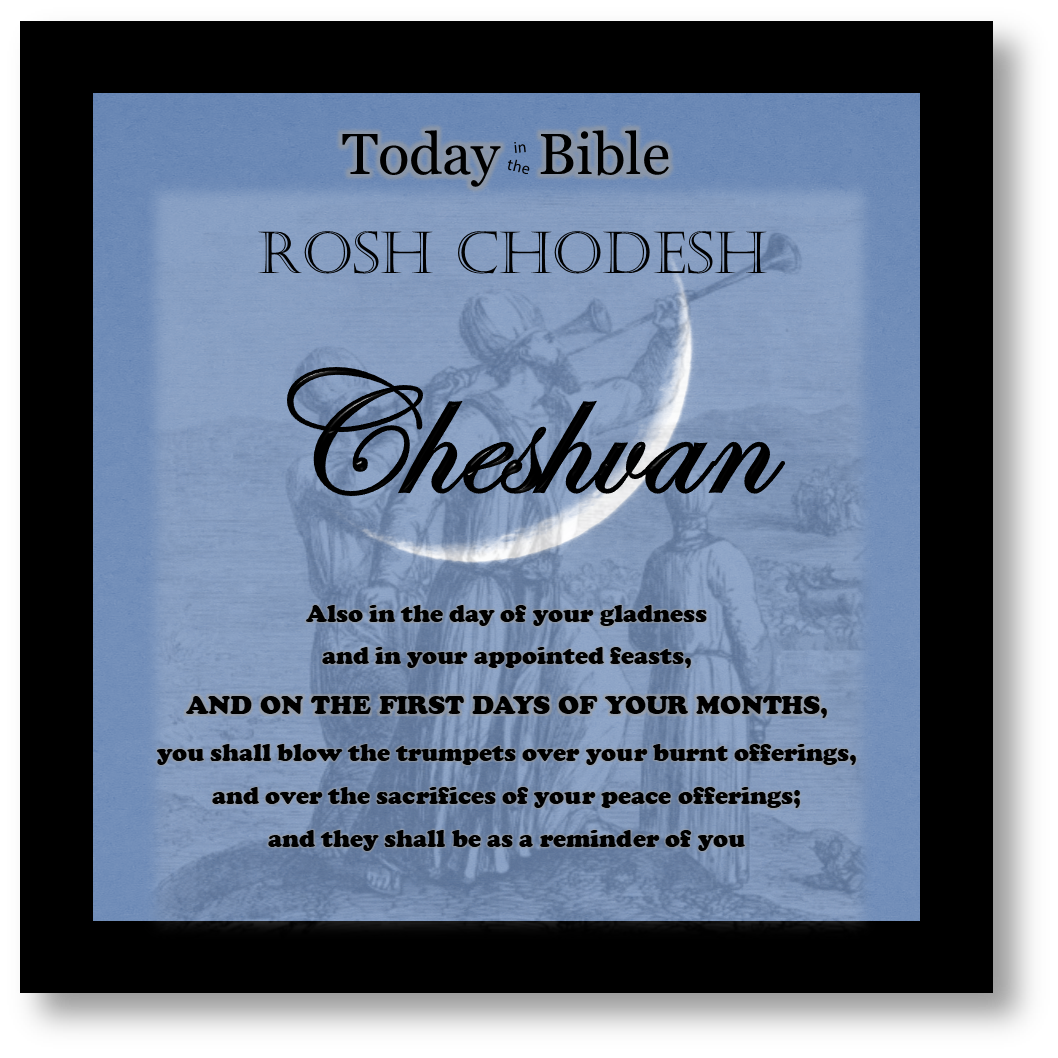 8th Month – Cheshvan – Today in the Bible