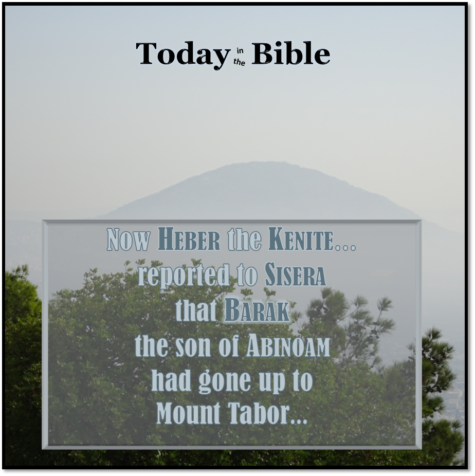 Adar 13 – Then Jael took a tent peg and hammer and drove the peg into ...